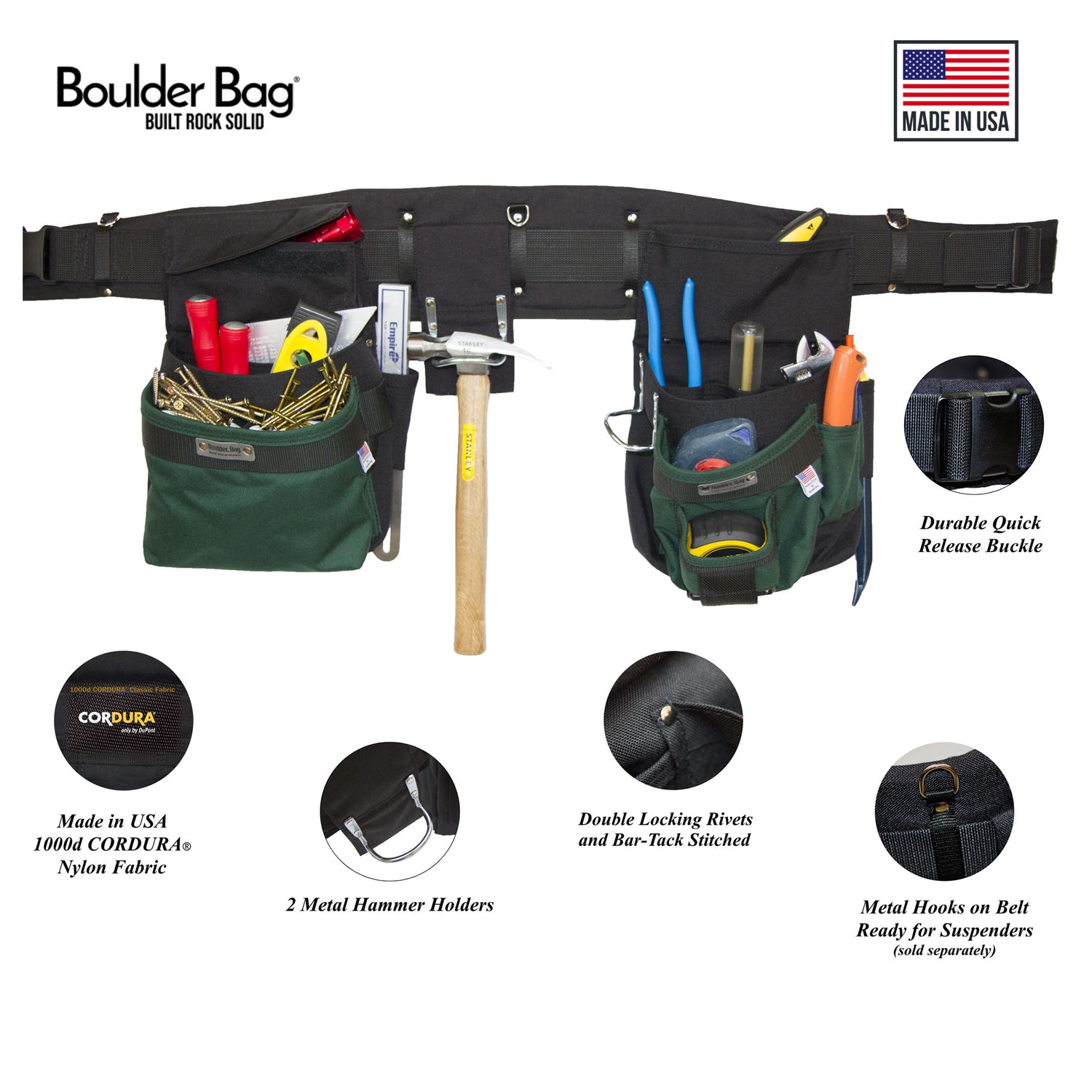 Boulder Bag Pro-Framer Comfort Combo Tool Belt | Boulder Tool Belts