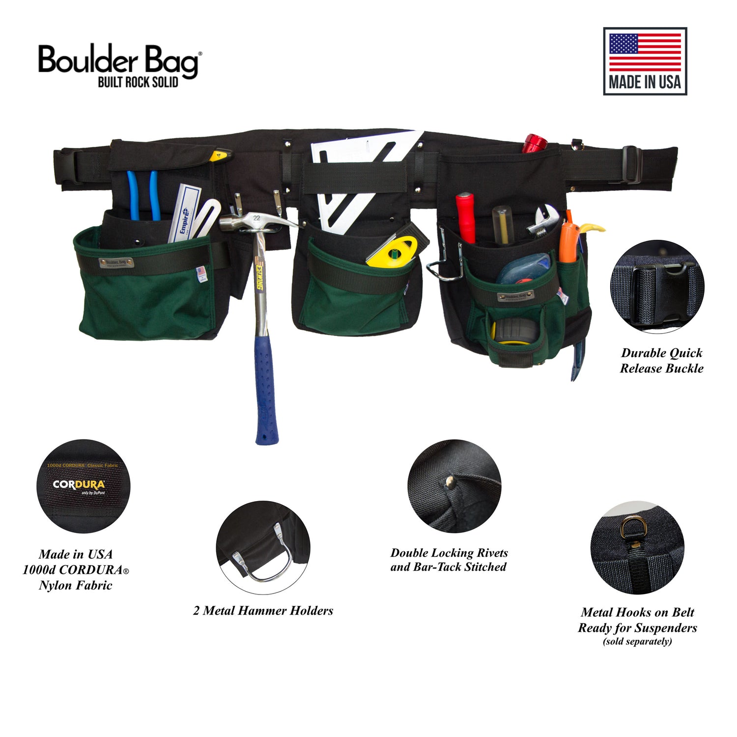 Boulder Bag Ultimate Pro-Framer Comfort Combo Triple Tool Belt ...